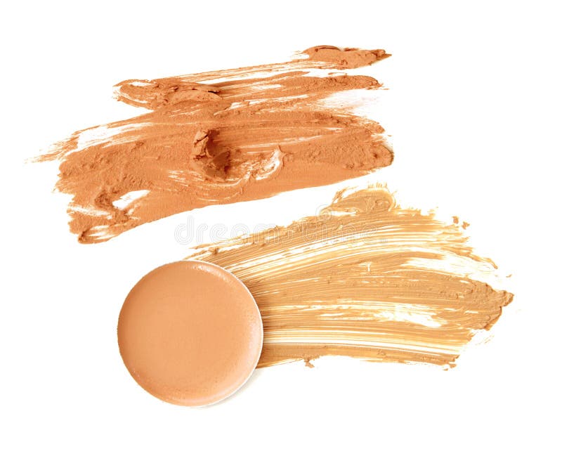 Cosmetic Make Up Beige Colors Set Isolate Stock Image - Image of ...