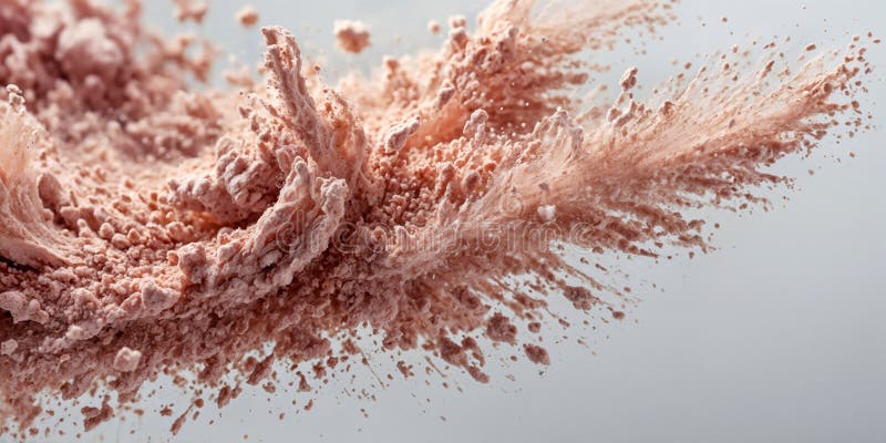 Cosmetic Make Up Concept. Flowing of Blush Powder Stock Photo - Image ...