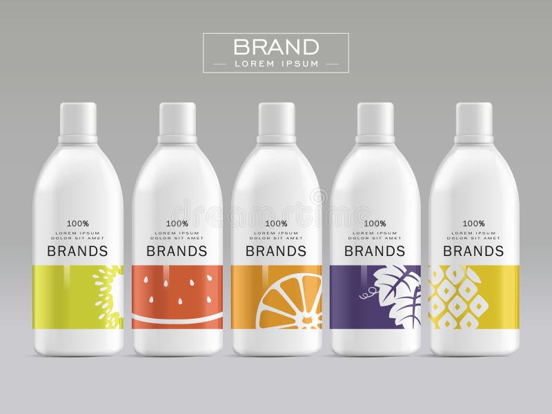 Cosmetic Package Template Design Stock Illustration - Illustration of ...