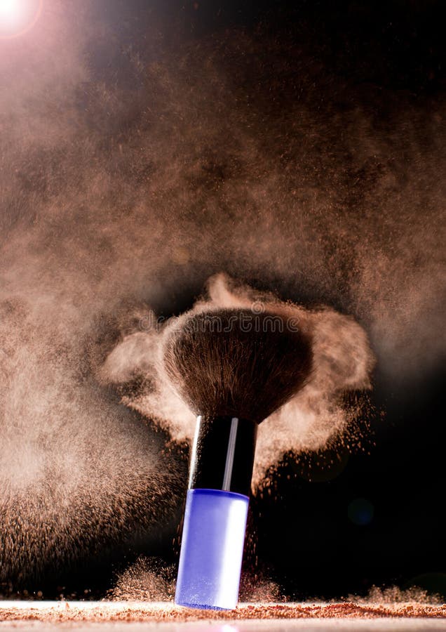 Cosmetic powder brush stock photo. Image of powder, brush - 28431372