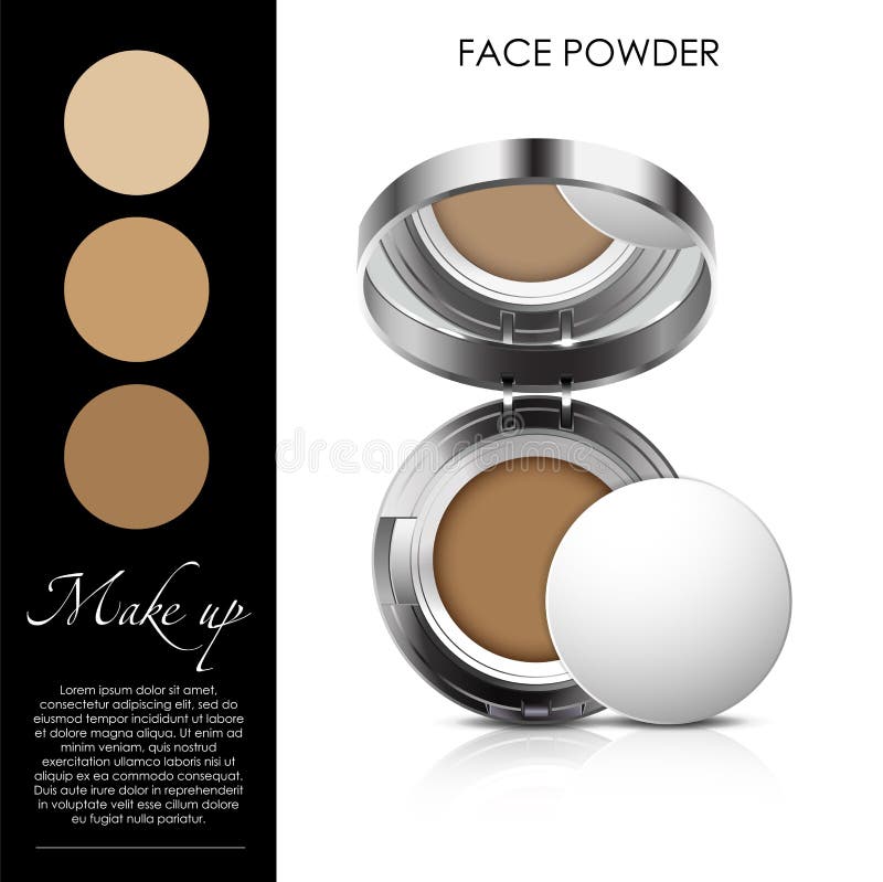 Cosmetic Powder Illustration Stock Illustration - Illustration of ...