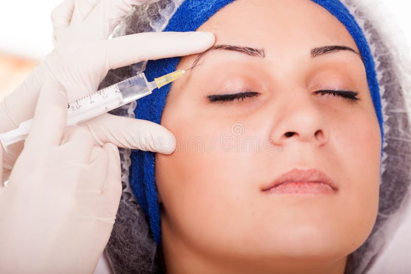 Cosmetic Procedure Botox Injections Stock Image - Image of healthcare ...
