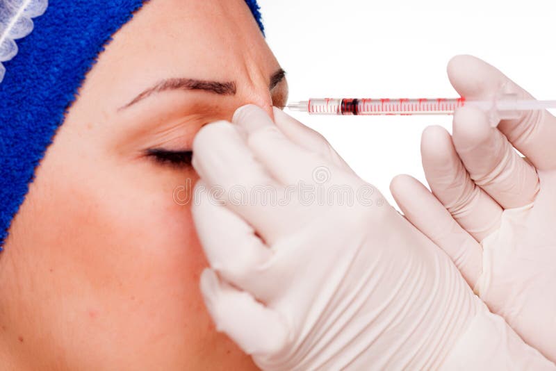Cosmetic Procedure Botox Injections Stock Image - Image of injection ...