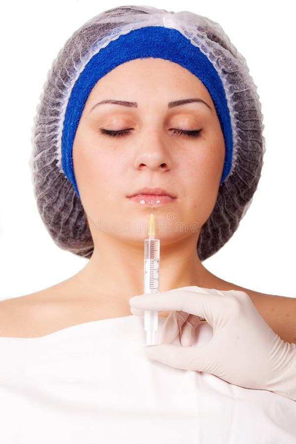 Cosmetic Procedure Botox Injections Stock Image - Image of aging ...