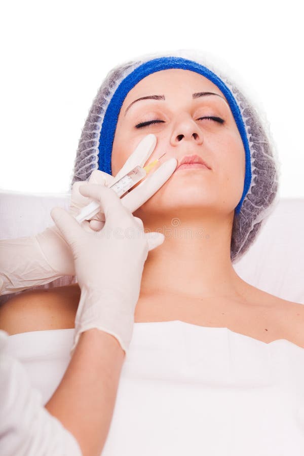 Cosmetic Procedure Botox Injections Stock Image - Image of botex, hand ...