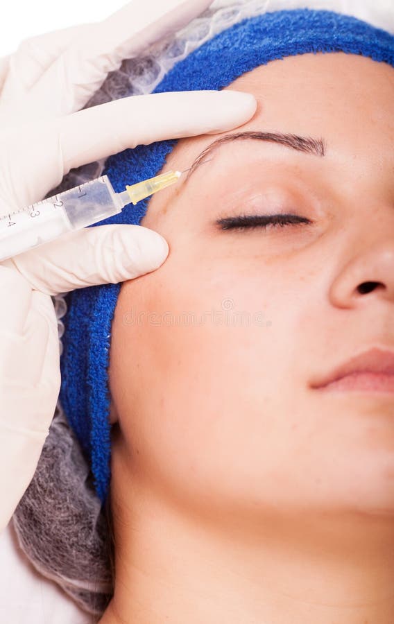 Cosmetic Procedure Botox Injections Stock Photo - Image of doctor ...