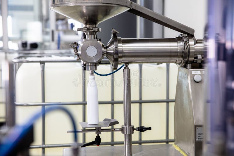 Cosmetic Production Technologies Stock Image - Image of lotion ...