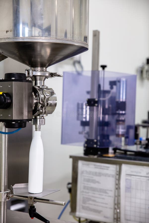 Cosmetic Production Technologies Stock Photo - Image of blank ...