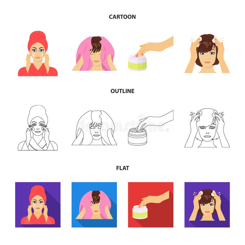 Hairdresser Set Icons in Outline Style. Big Collection of Hairdresser ... Hairdresser Set Icons in Outline Style. Big Collection of Hairdresser ...