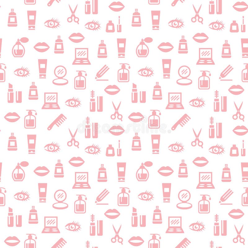 Cosmetic Seamless Pattern. Background for Design. Stock Vector ...