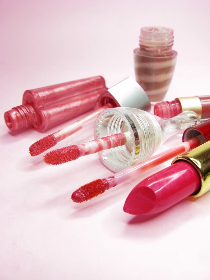 Cosmetic set for makeup stock image. Image of group, lipstick - 25114169