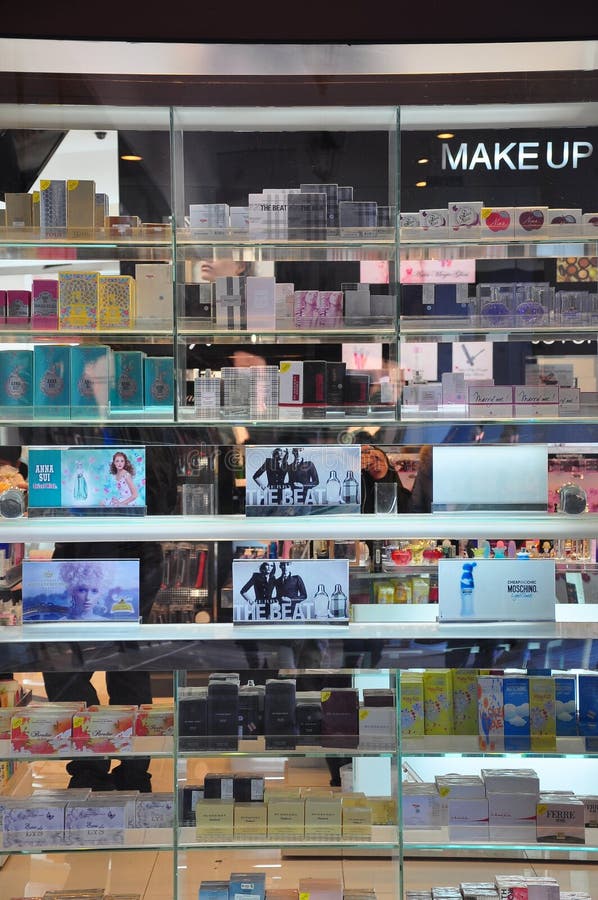 Cosmetic store make up editorial photography. Image of show - 30321462