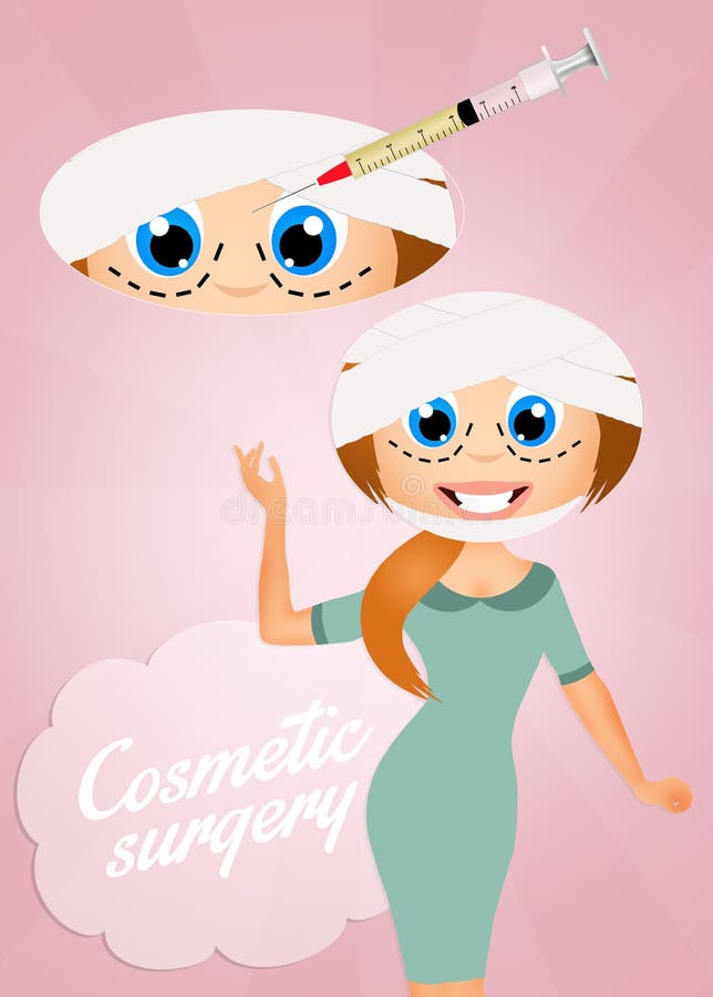 Cosmetic surgery stock illustration. Illustration of treatment - 51830822