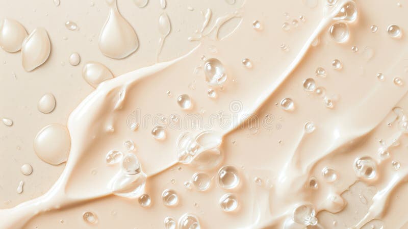 Cosmetic Texture of Cream Gel Drops with Bubbles, Elegantly Presented ...