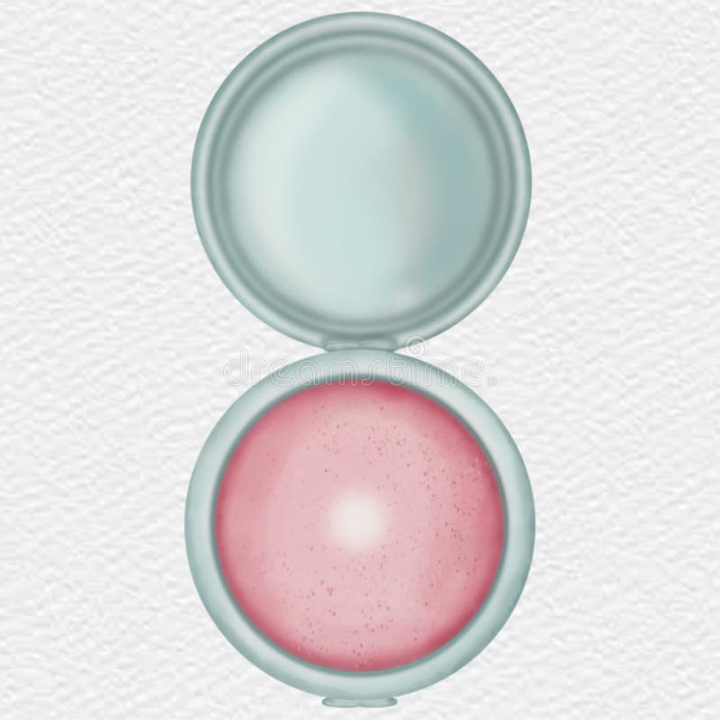 Cheek Blush with Hand Drawn,cartoon Style,painted with Watercolors ...