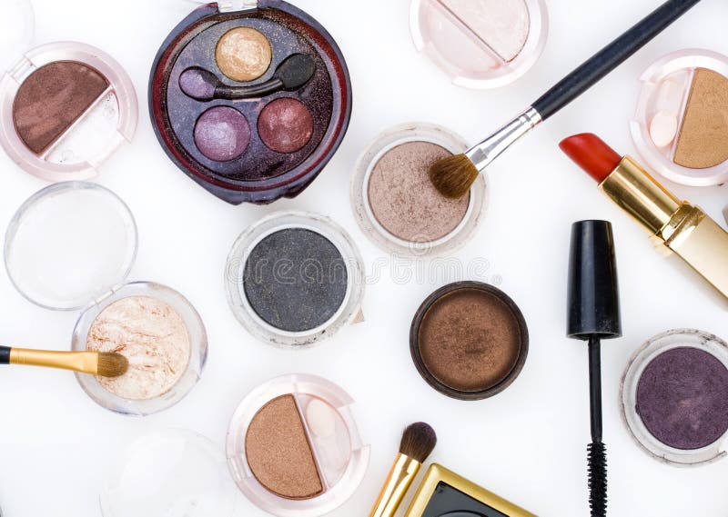 Cosmetics stock image. Image of brown, facepowder, brush - 2904051