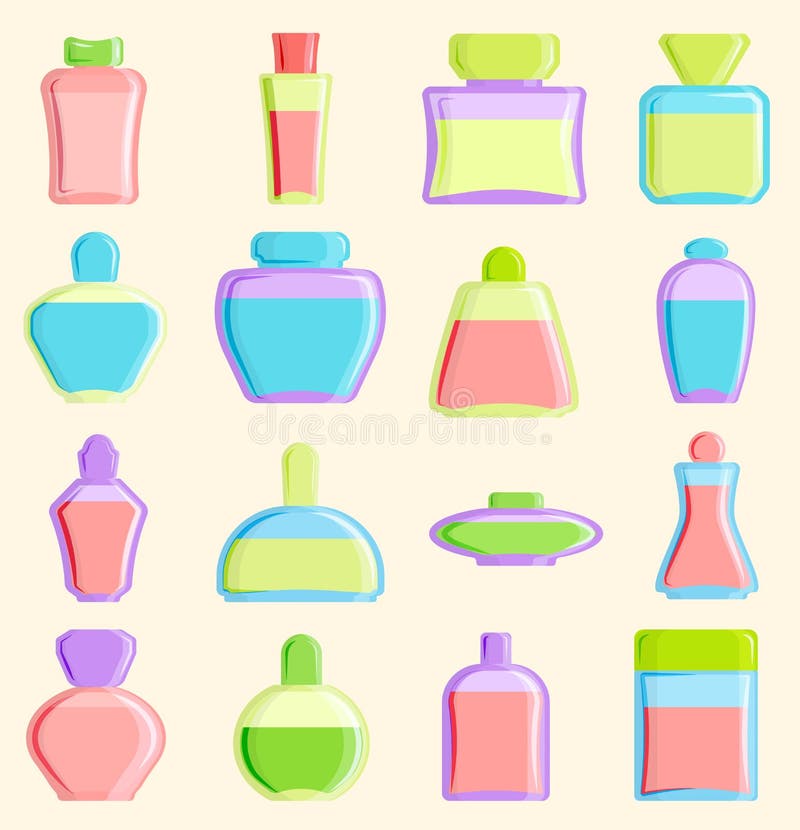 Cosmetics Blank Package Box Icon Vector Container Design and Parfume ...