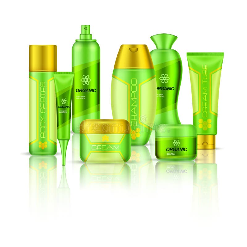 Cosmetics 3d Composition stock vector. Illustration of deodorant - 80494886