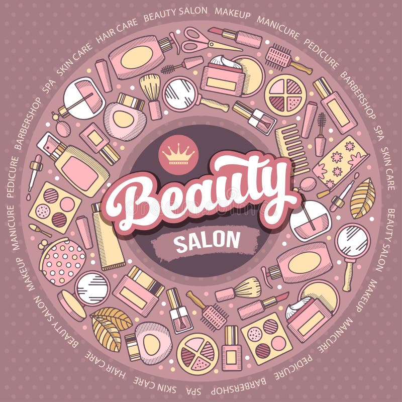 Cosmetics design stock vector. Illustration of line, face - 88842634