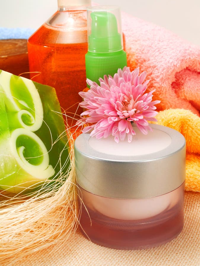 Cosmetics stock image. Image of flower, high, view, colorful - 48844073