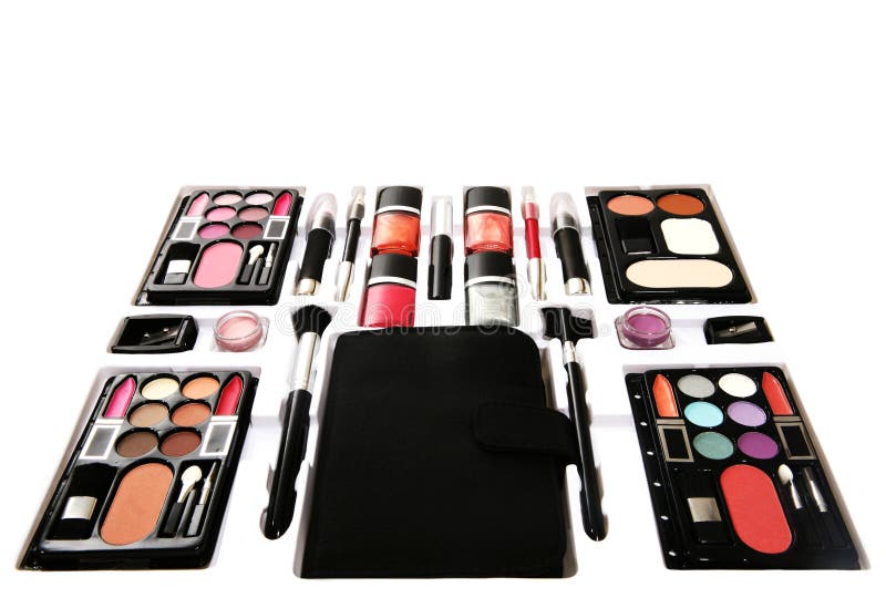 Cosmetics Kit stock image. Image of elegance, eyeshadow - 2421811