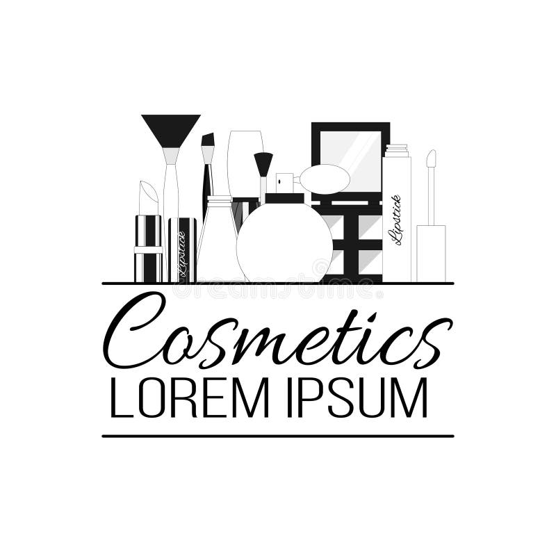 Cosmetics Line Logo. Vector Illustration for Design and Web. Stock ...