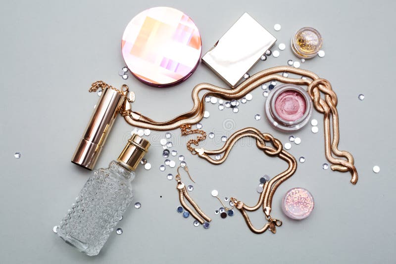 Cosmetics Make Up Artist Objects Stock Photo - Image of closeup ...