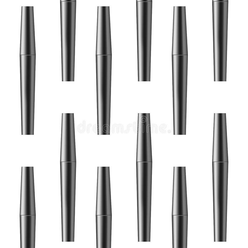 Cosmetics. Makeup. Mascara Brush Pattern. Vector Illustration Design ...