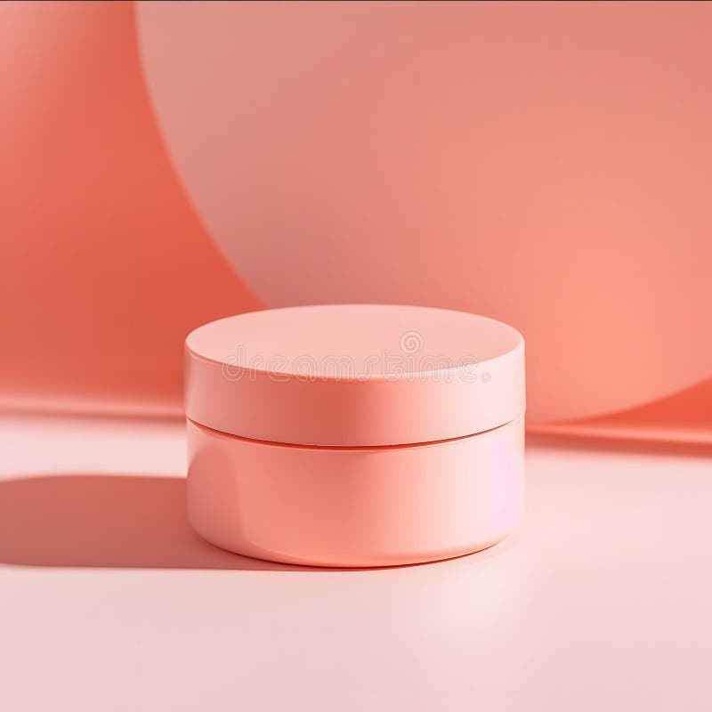 Cosmetics Packaging Peach Color Soft Texture Bright Light Morning Light ...