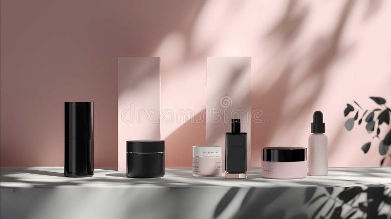 Cosmetics Packaging Products in the Style of Norman Foster Stock ...