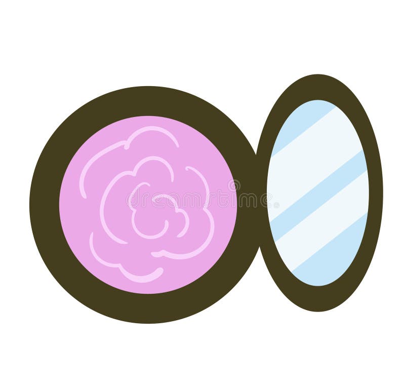 Cosmetics Powder. Flat Vector Illustration Stock Vector - Illustration ...