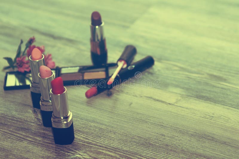 Cosmetics Set. with Cosmetic Products and Cosmetic Ingredients. Stock ...