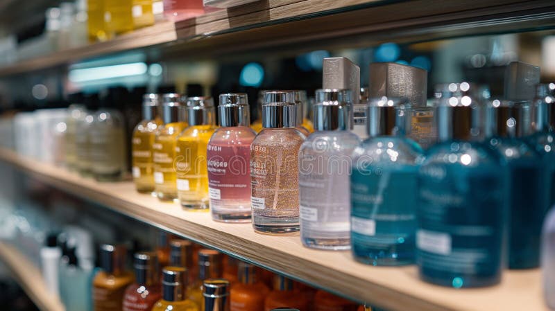 Cosmetics Store Display, Various Products, Commercial Consept Stock ...