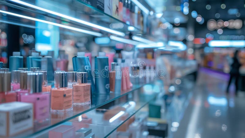 Cosmetics Store Display, Various Products, Commercial Consept Stock ...