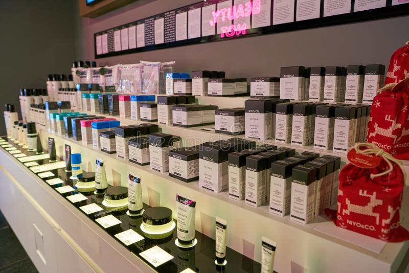 Cosmetics store editorial photo. Image of boutique, price - 141430291