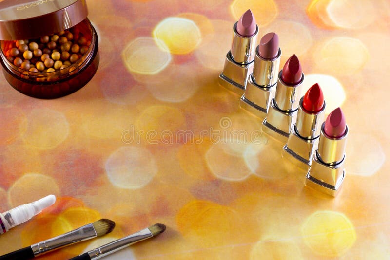 Cosmetics stock image. Image of lipstick, choice, shot - 55736747
