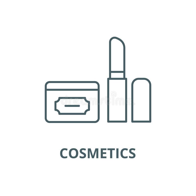 Cosmetics Vector Line Icon, Linear Concept, Outline Sign, Symbol Stock ...
