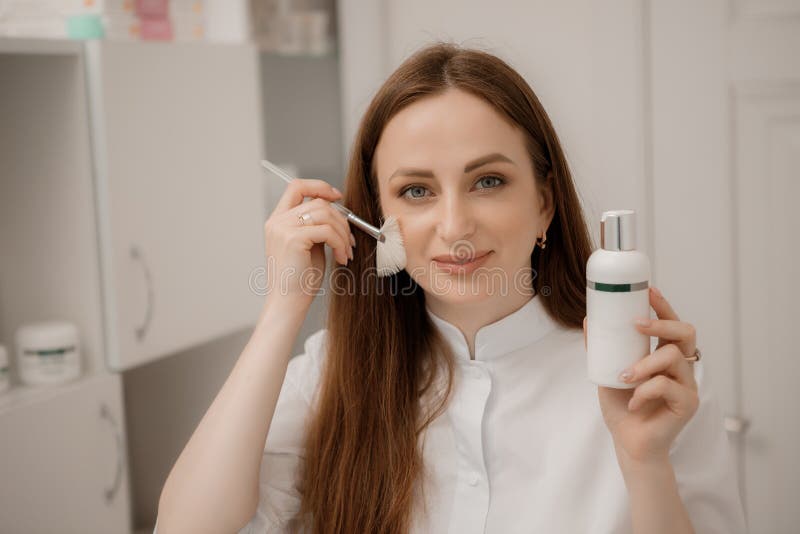 Cosmetologist in the Office at Work Stock Image - Image of beautiful ...