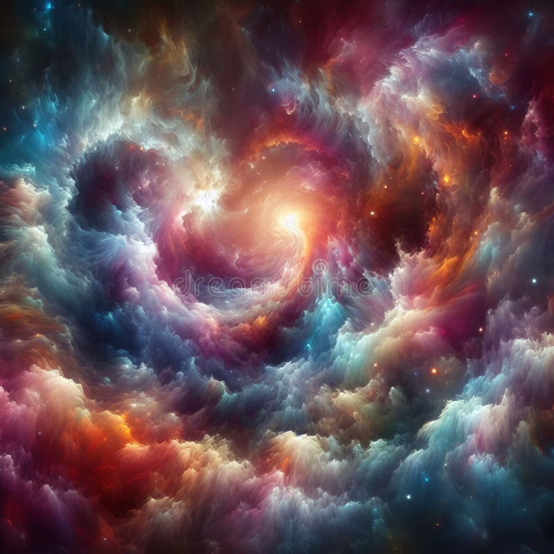 Cosmic Abstract Watercolor Nebula with Swirling Colors and Com Stock ... Cosmic Abstract Watercolor Nebula with Swirling Colors and Com Stock ...