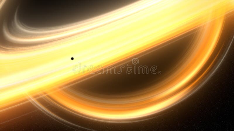Cosmic Abyss a Futuristic Black Hole Simulation Stock Illustration ...