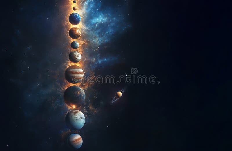 Cosmic Alignment of Planets Including Venus, Mars, Jupiter, Saturn, and ...