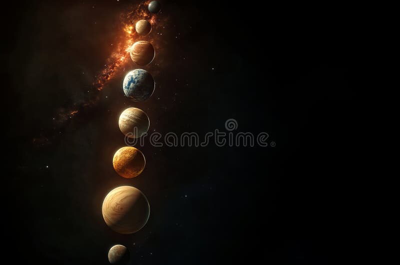 Cosmic Alignment of Planets Including Venus, Mars, Jupiter, Saturn, and ...
