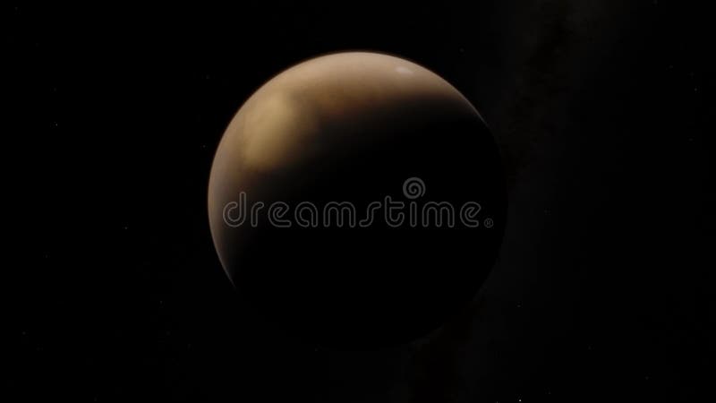 Day To Night on Mars, 3D Animation in 4k Stock Footage - Video of milky ...