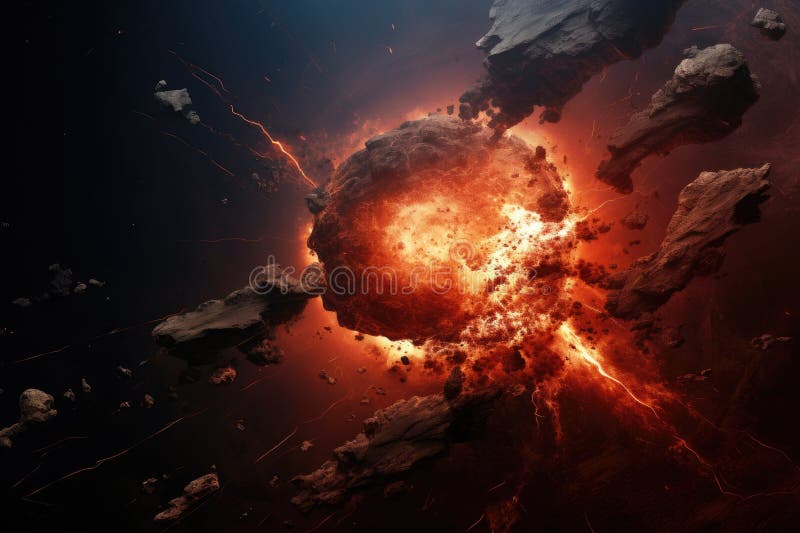 Cosmic Armageddon, Judgment Day of Planet Earth Stock Image - Image of ...