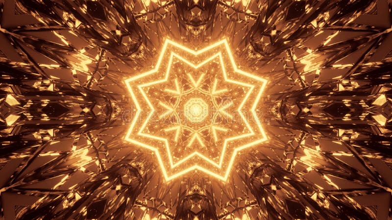 Cosmic Background with Brown and Yellow Laser Lights Patterns - Perfect ...