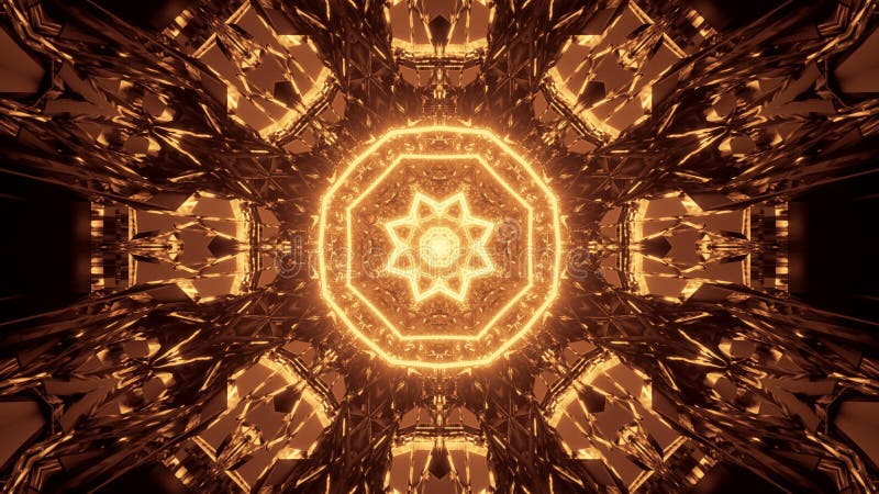 Cosmic Background with Brown and Yellow Laser Lights Patterns - Perfect ...