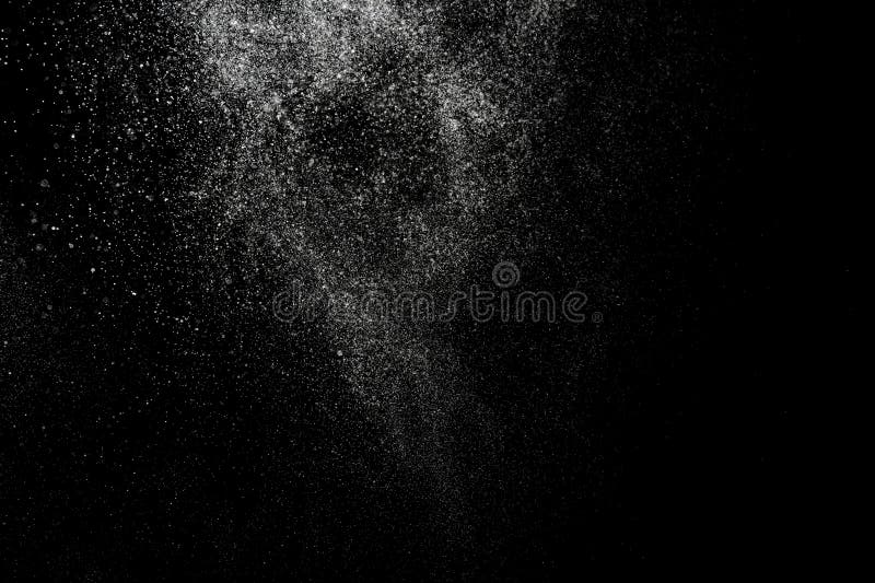 Cosmic Background. Fine Water Particles in Total Darkness Stock Image ...