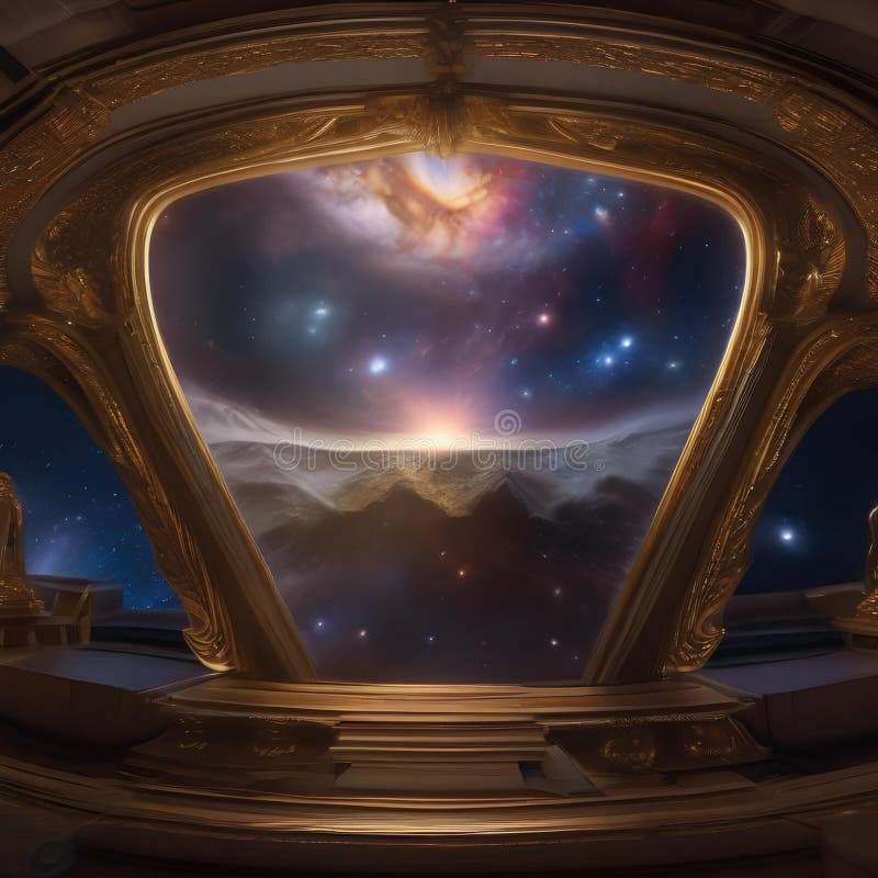 A Cosmic Bard, an Entity of Music and Light, Playing a Celestial ...