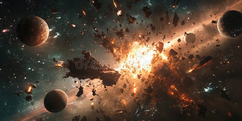 A Cosmic Battlefield Where Titanic Celestial Forces Clash for Fantasy ...