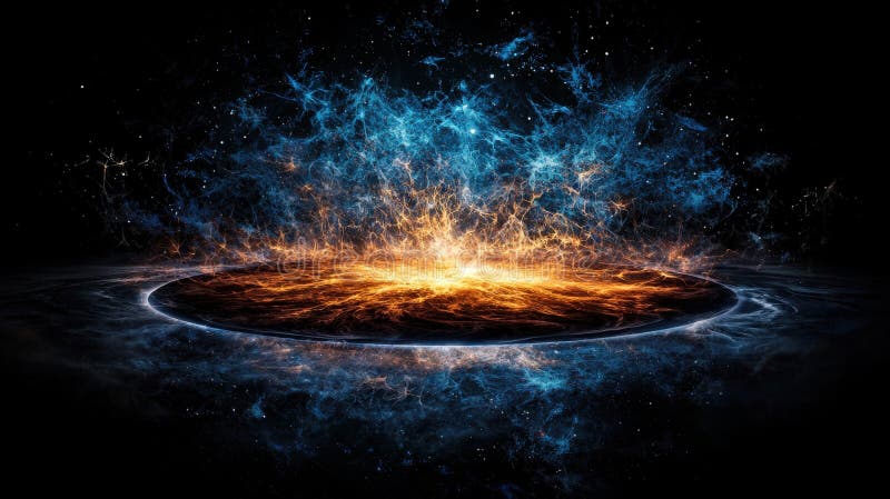 Cosmic Big Bang Theory Celestial Explosion Outer Space Digital Art ...